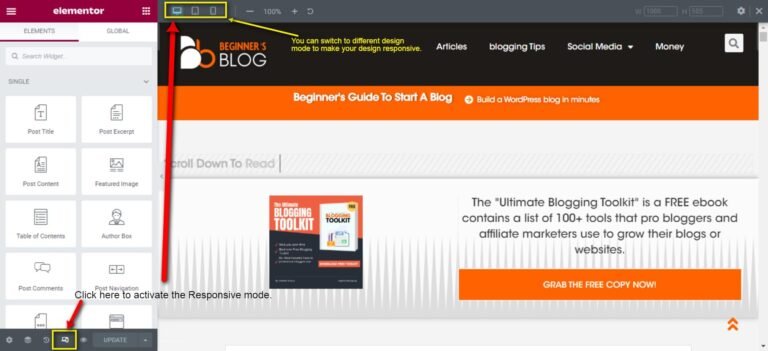 How To Create A Website With Elementor Pro and Start a Lucrative Side Hustle To Make $1000/MO